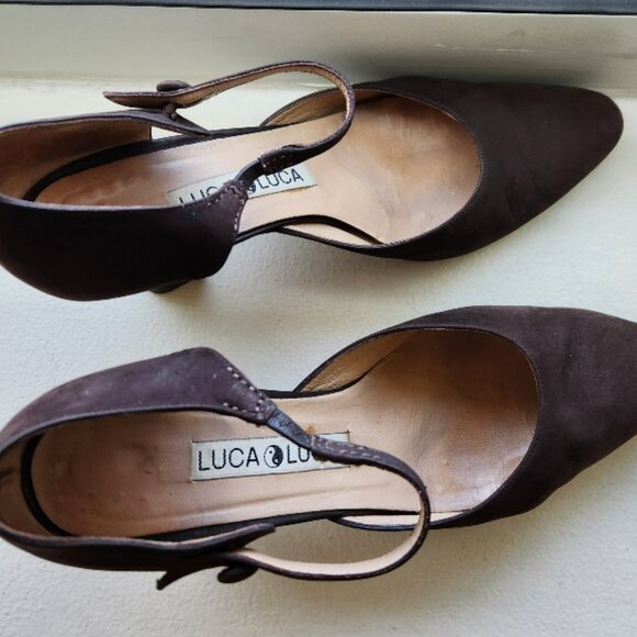 Luca Luca | Shoes | Luca Luca Suede Heels | Poshmark